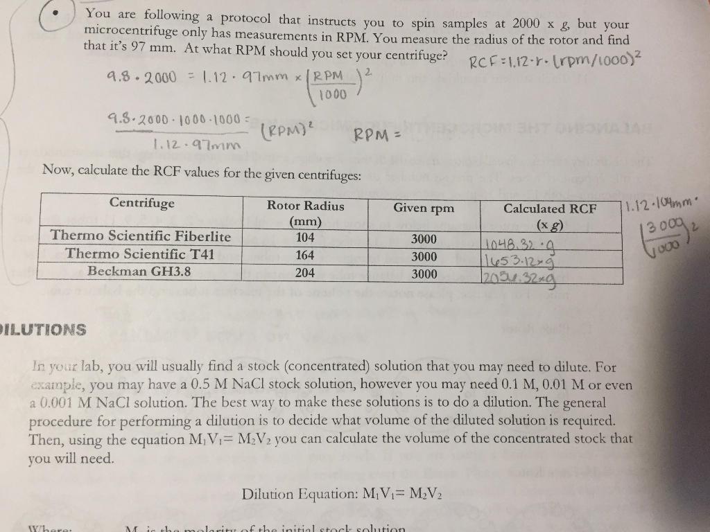 Solved You are following a protocol that instructs you to | Chegg.com