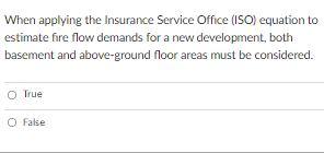 Solved When applying the Insurance Service Office (ISO) | Chegg.com