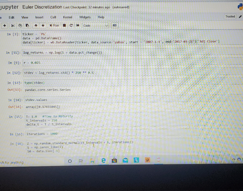Having trouble figuring out the rest of python code | Chegg.com
