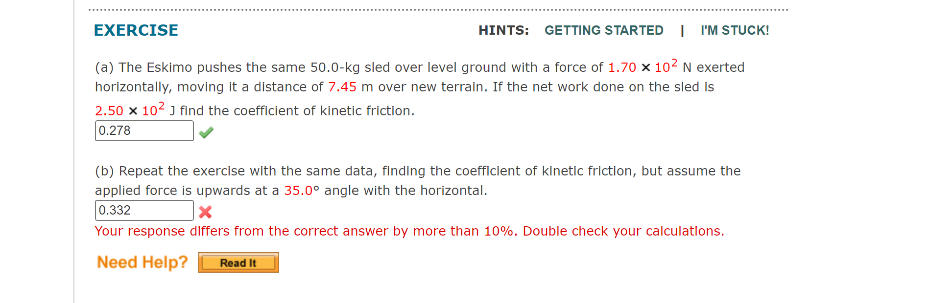 Solved EXERCISE HINTS: GETTING STARTED | I'M STUCK! (a) The | Chegg.com