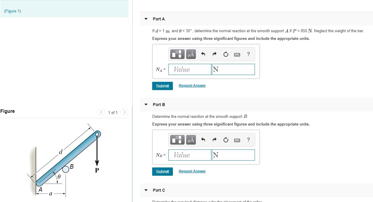Solved Figure 1 Part A If D 1 M And 30°