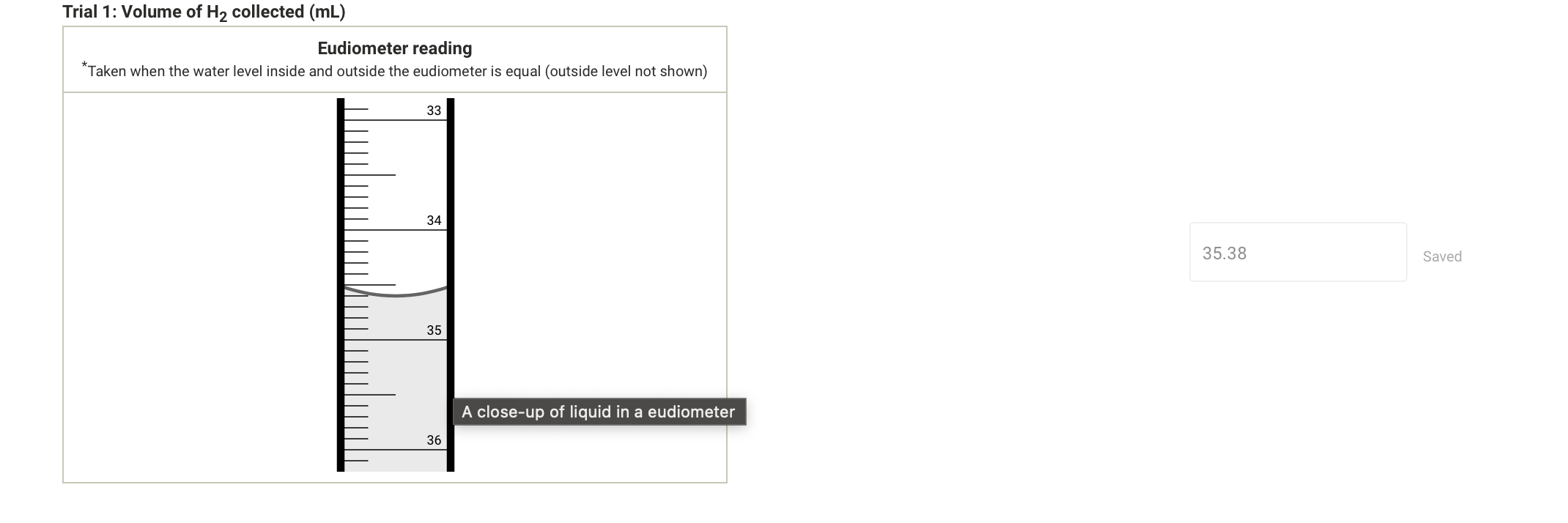 Solved Trial 1: Volume of H2 collected (mL)Errors found | Chegg.com