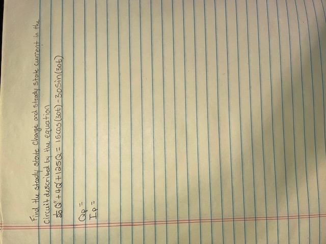 Solved Find the steady state charge and steady state current | Chegg.com