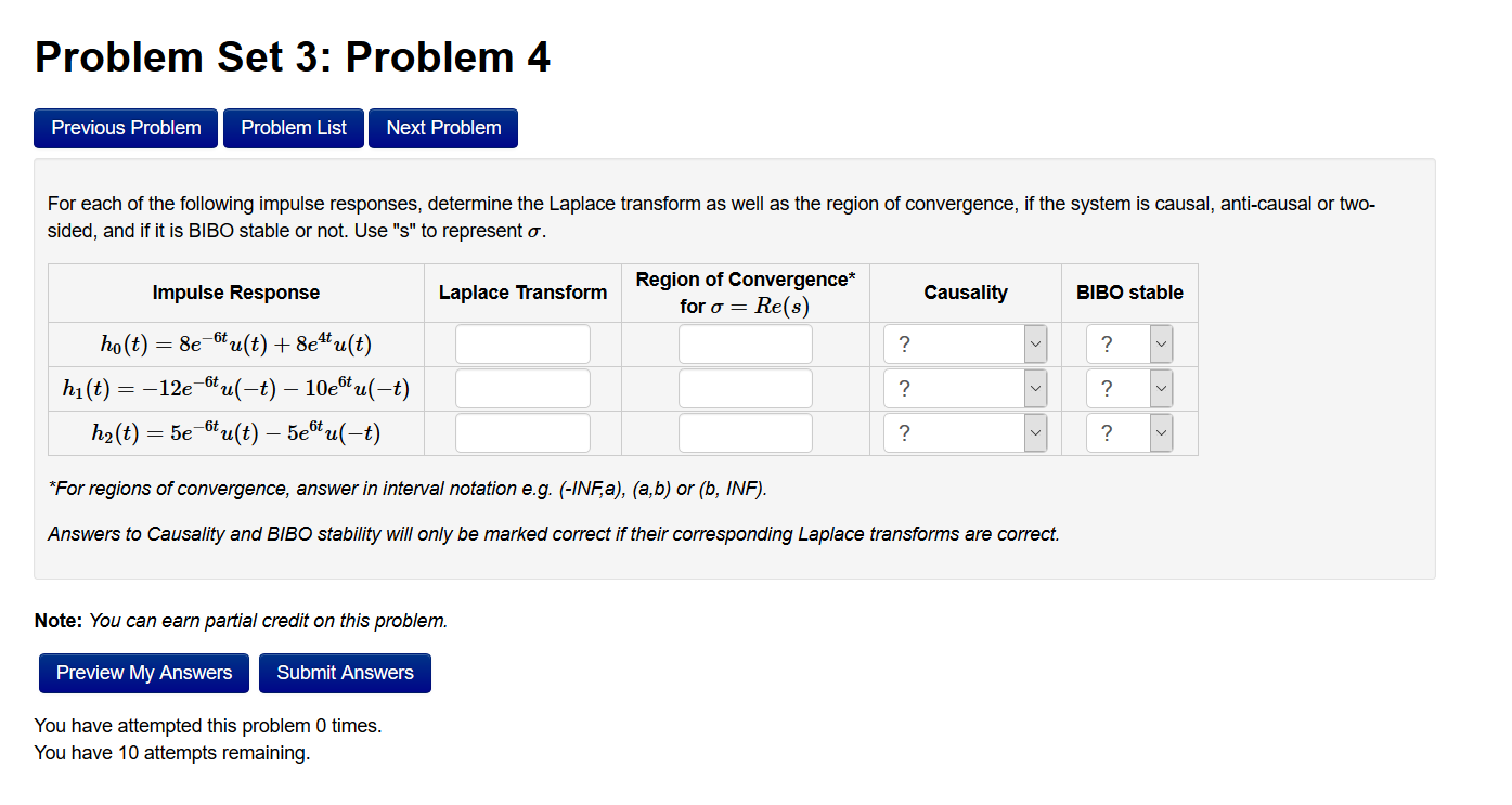 Solved Problem Set 3: Problem 4 Previous Problem Problem | Chegg.com