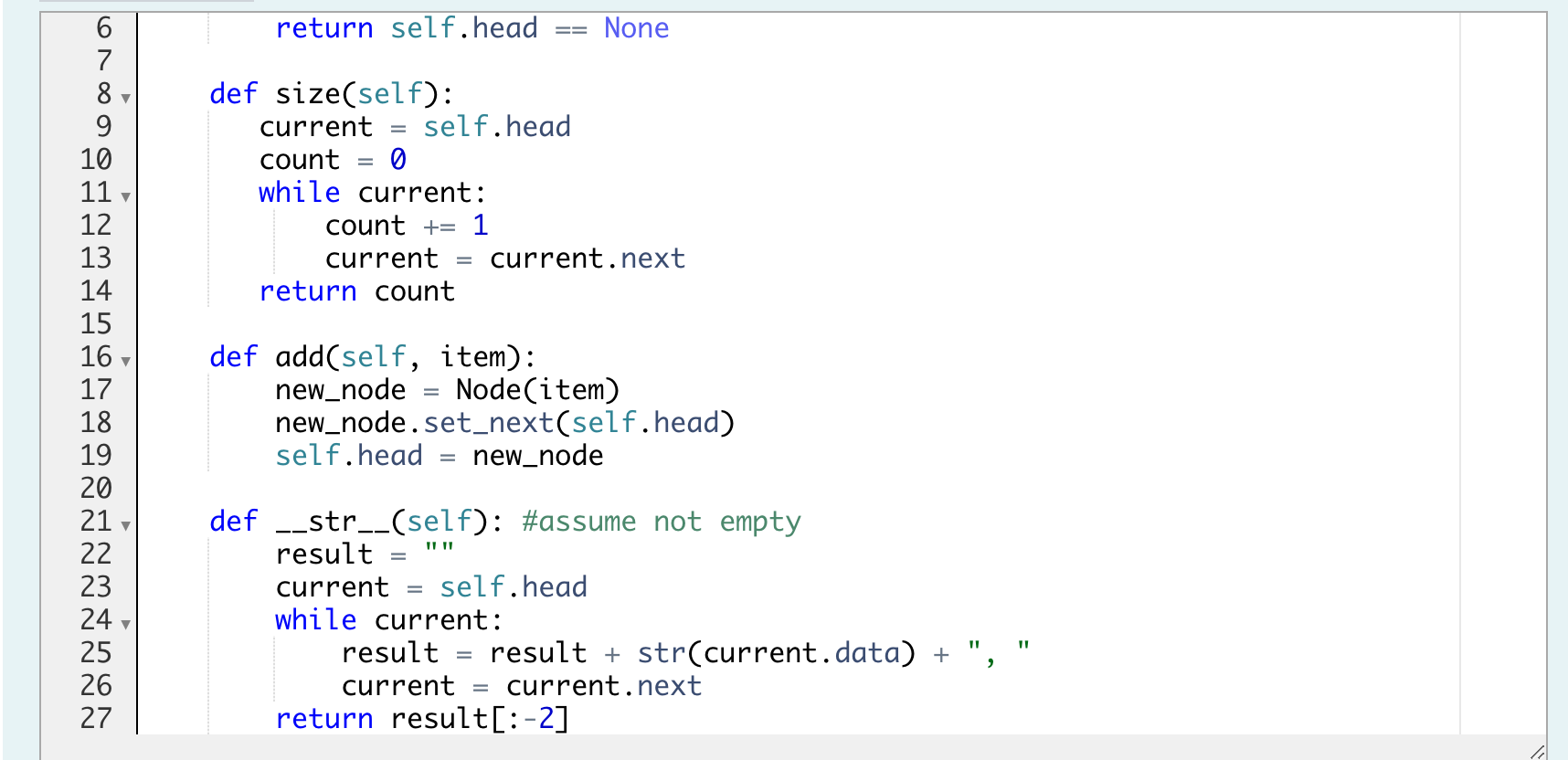 Solved Extend the LinkedList class given below by adding the | Chegg.com