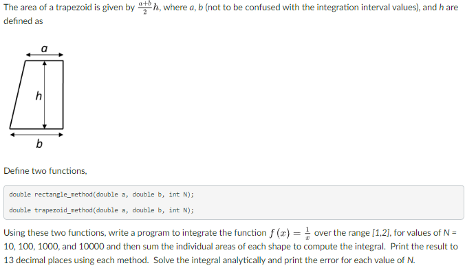 Solved ∫abf(x)dx The two simplest numerical integration | Chegg.com