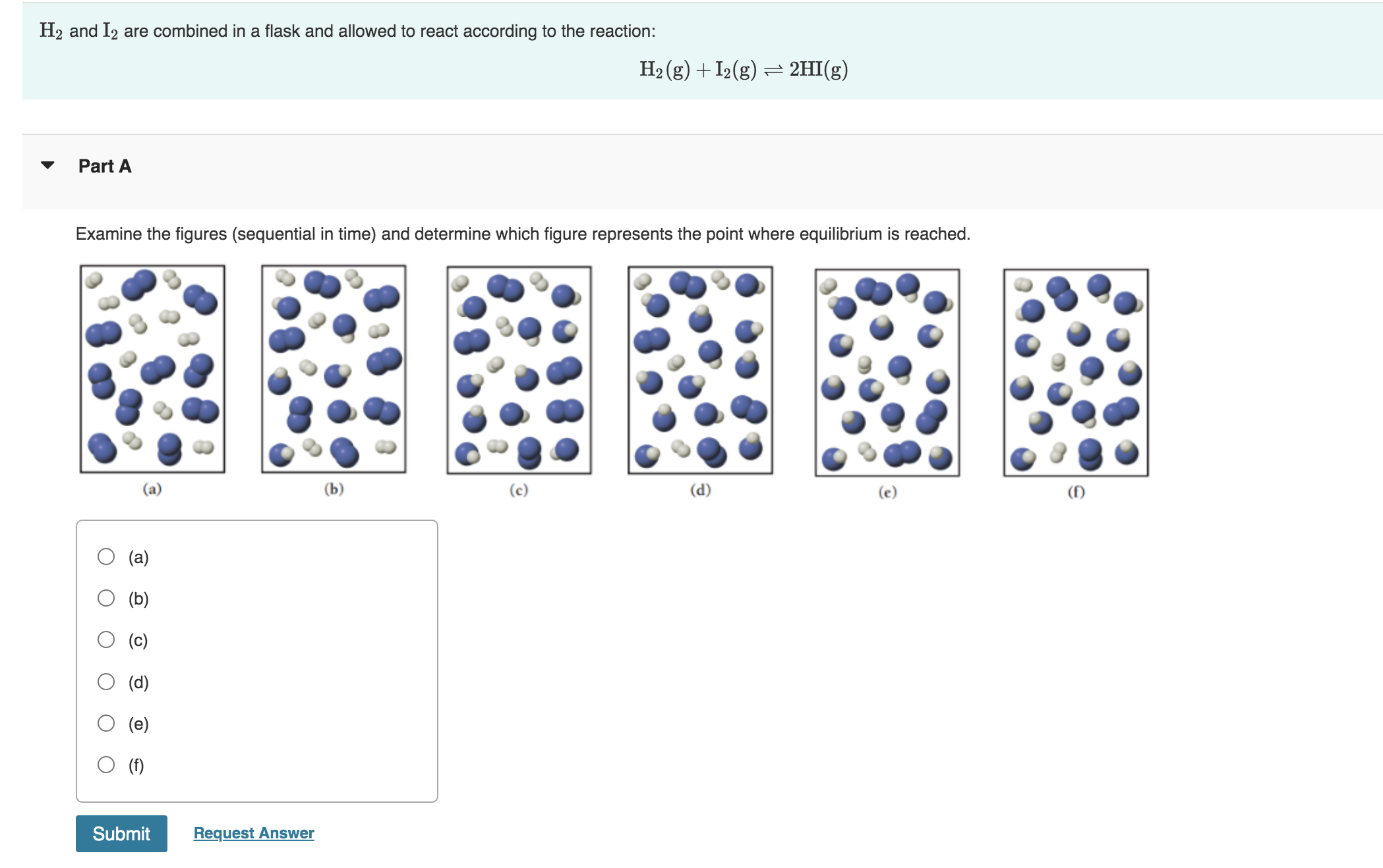 Solved H2 ﻿and I2 ﻿are combined in ﻿a flask and allowed to | Chegg.com