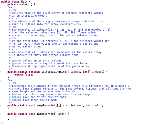 Solved public class Main { private Main() { } * * | Chegg.com