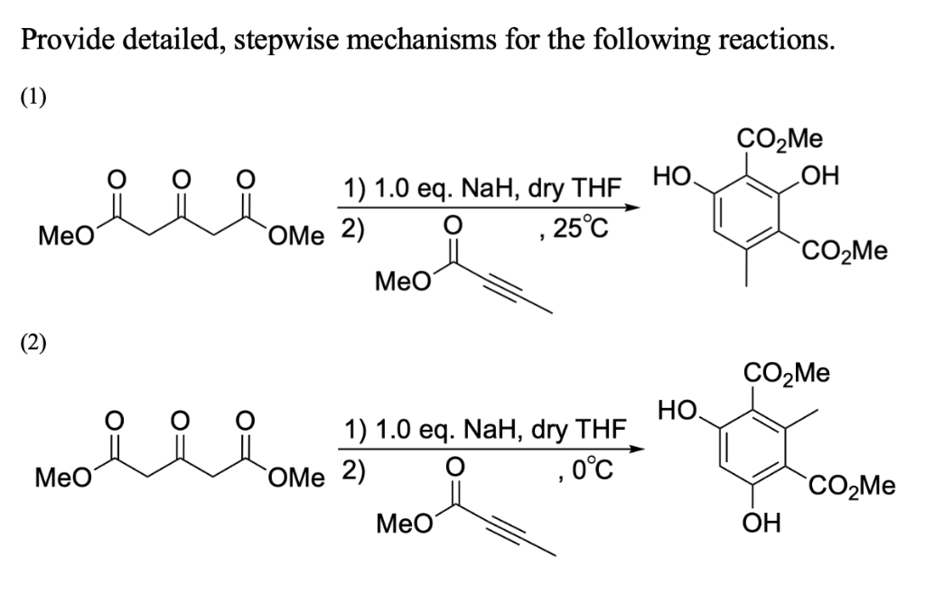 Solved Provide detailed, stepwise mechanisms for the | Chegg.com