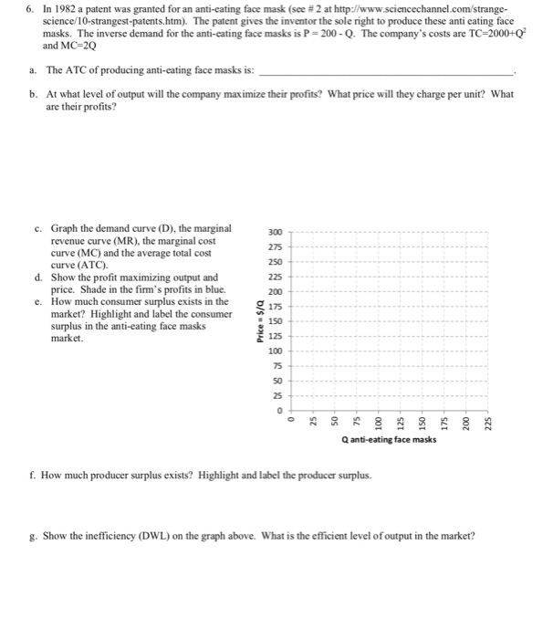 Solved 6. In 1982 a patent was granted for an anti-cating | Chegg.com