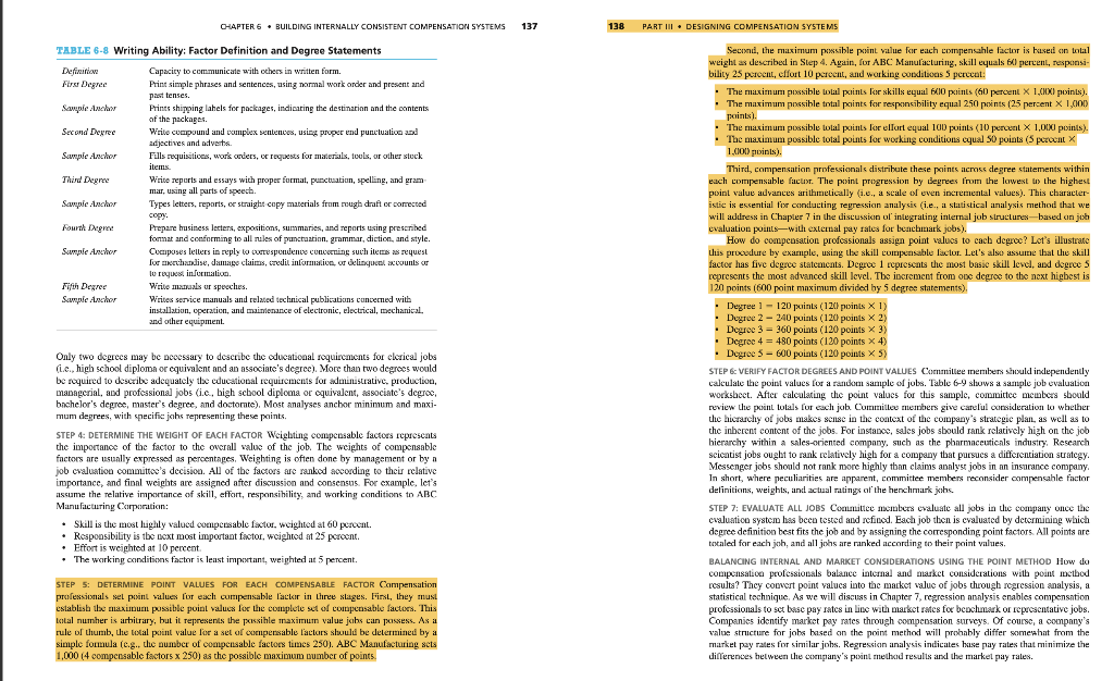 OHAPTER 6 * BUILDING INTERNALLY CONSISTENT | Chegg.com