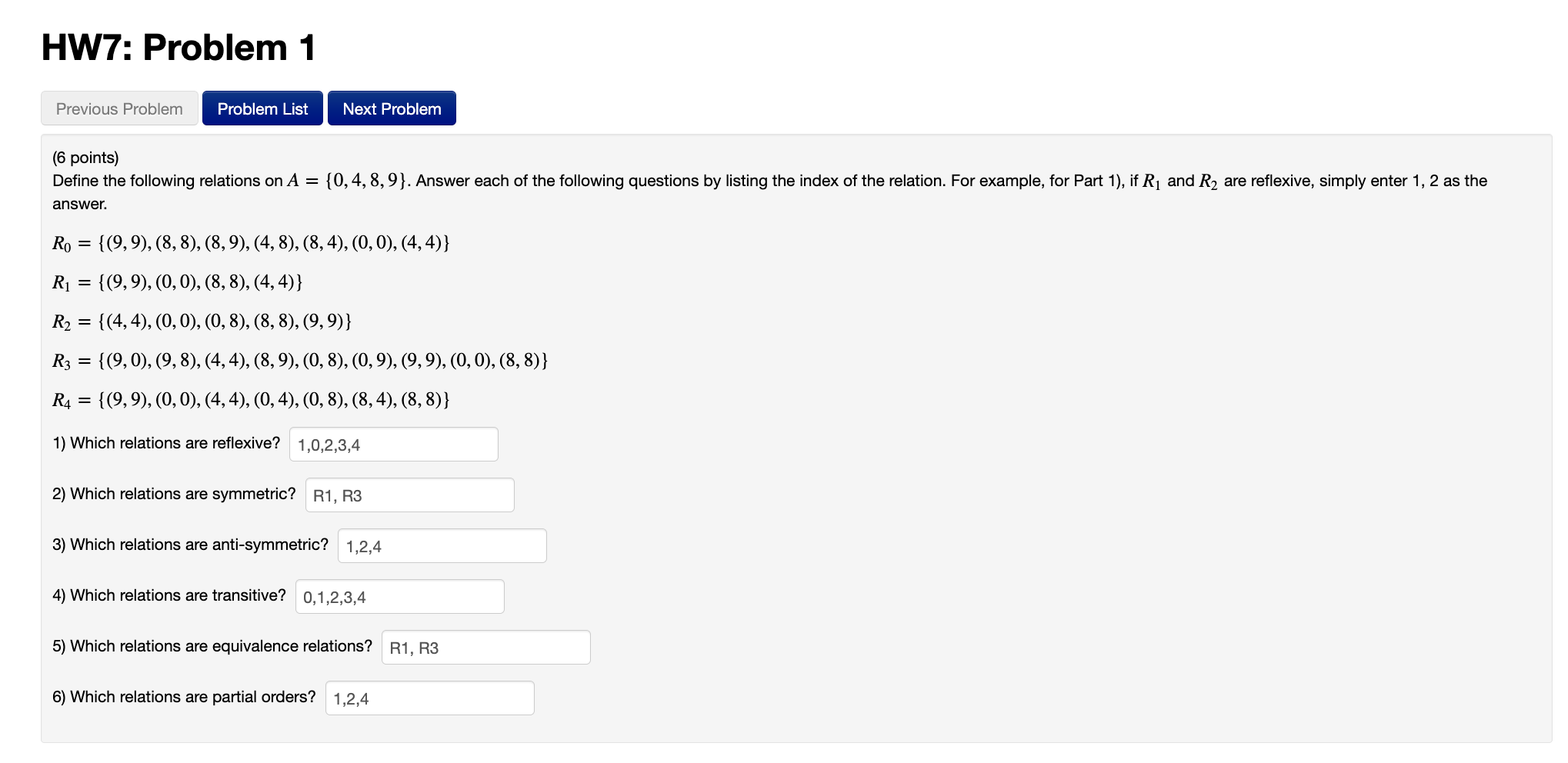 Solved HW7: Problem 1 Previous Problem Problem List Next | Chegg.com