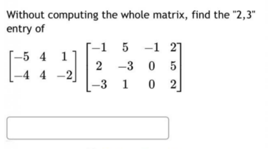 Solved Write the rank one matrix M=⎣⎡−1010−810−108−55−4⎦⎤ as | Chegg.com