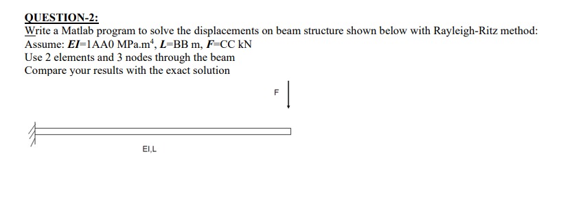 Solved QUESTION-2:Write a Matlab program to ﻿solve the | Chegg.com