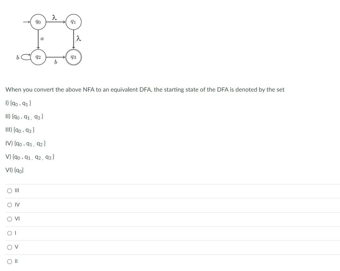 Solved When you convert the above NFA to an equivalent DFA, | Chegg.com