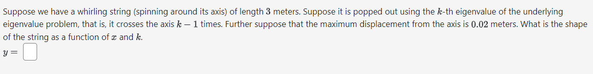 Solved Suppose we have a whirling string (spinning around | Chegg.com