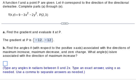 Solved A function f and a point P are given. Let θ | Chegg.com