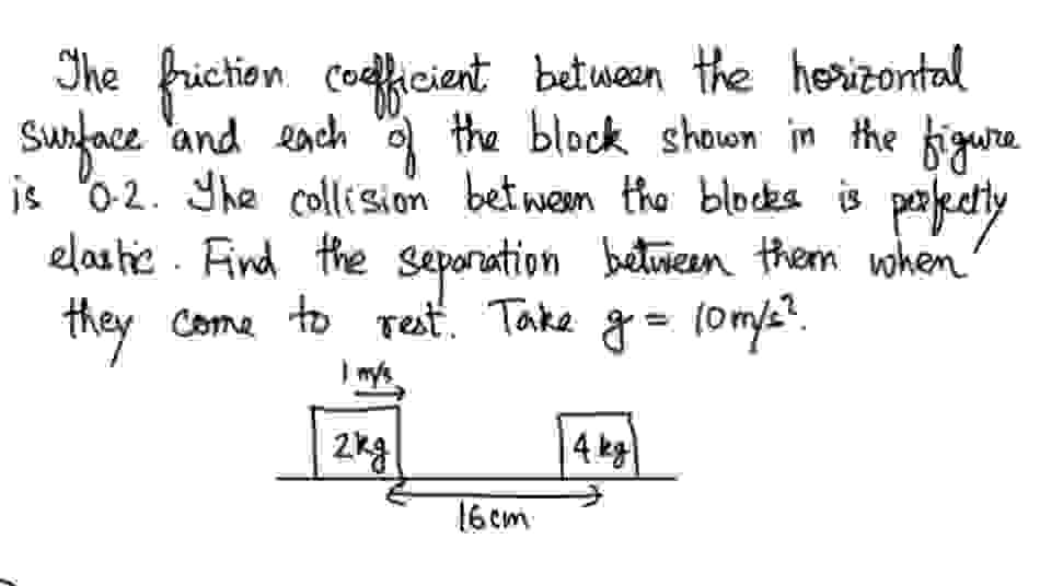 [Solved]: The friction coefficient between the horizontal s