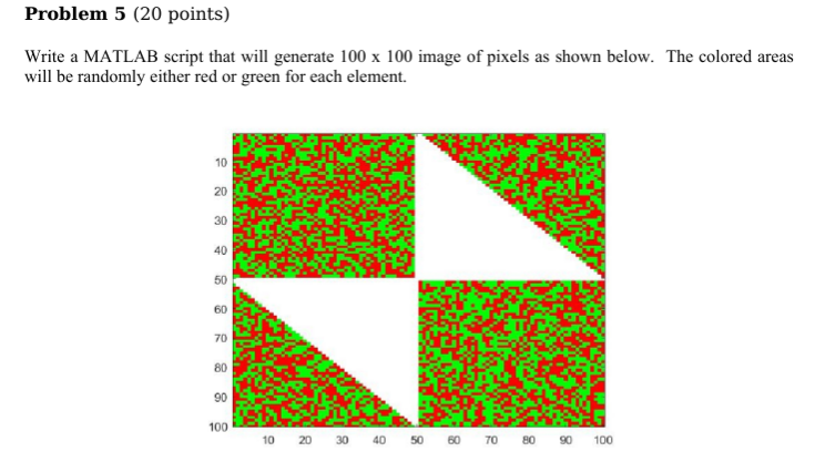 Solved Problem 5 (20 points) Write a MATLAB script that will | Chegg.com