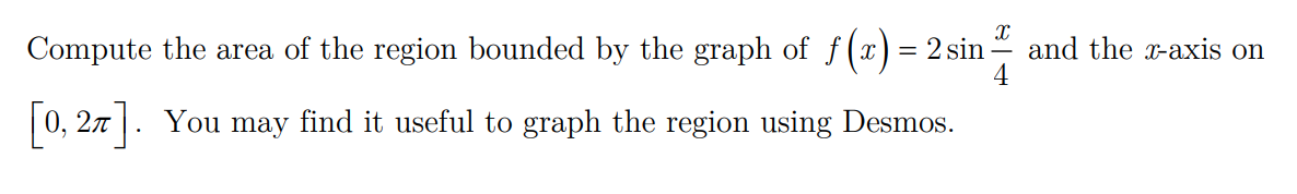 Solved Compute The Area Of The Region Bounded By The Graph