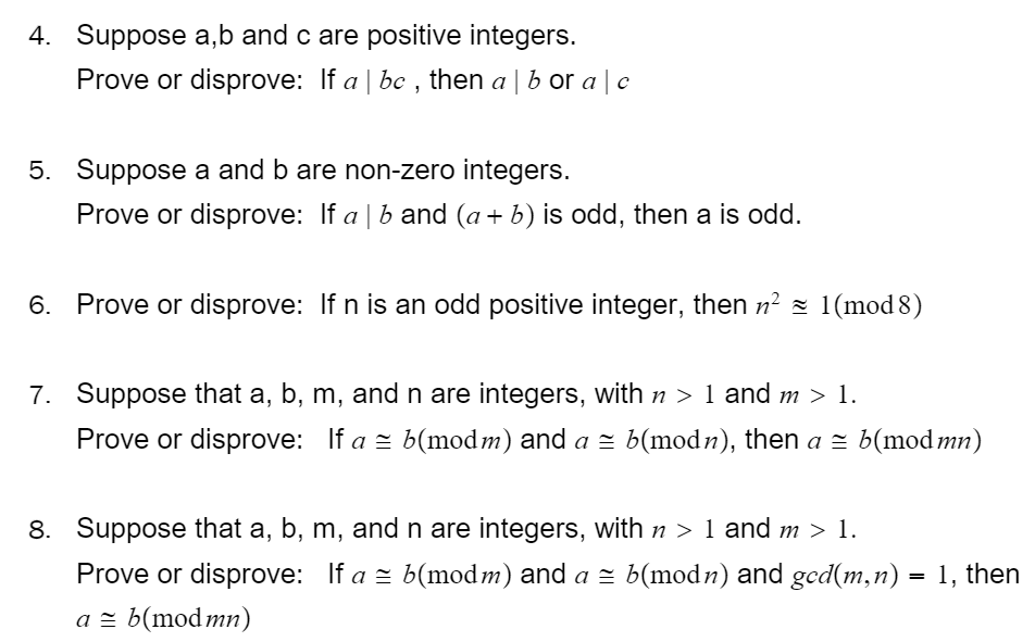 Solved Suppose a,b and c are positive integers.Prove or | Chegg.com
