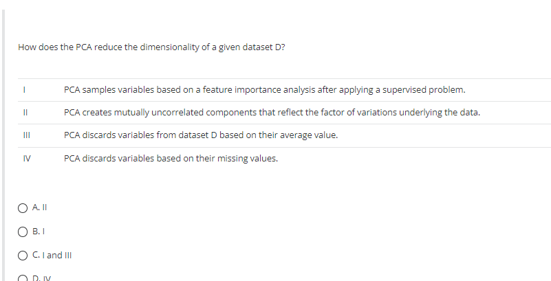Solved How does the PCA reduce the dimensionality of a given | Chegg.com