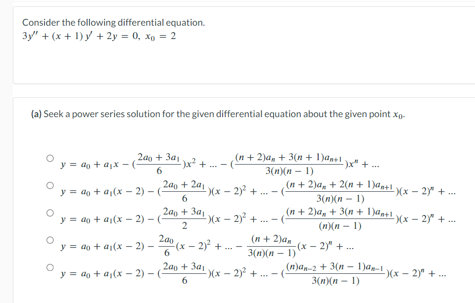 Solved Consider the following differential equation. | Chegg.com