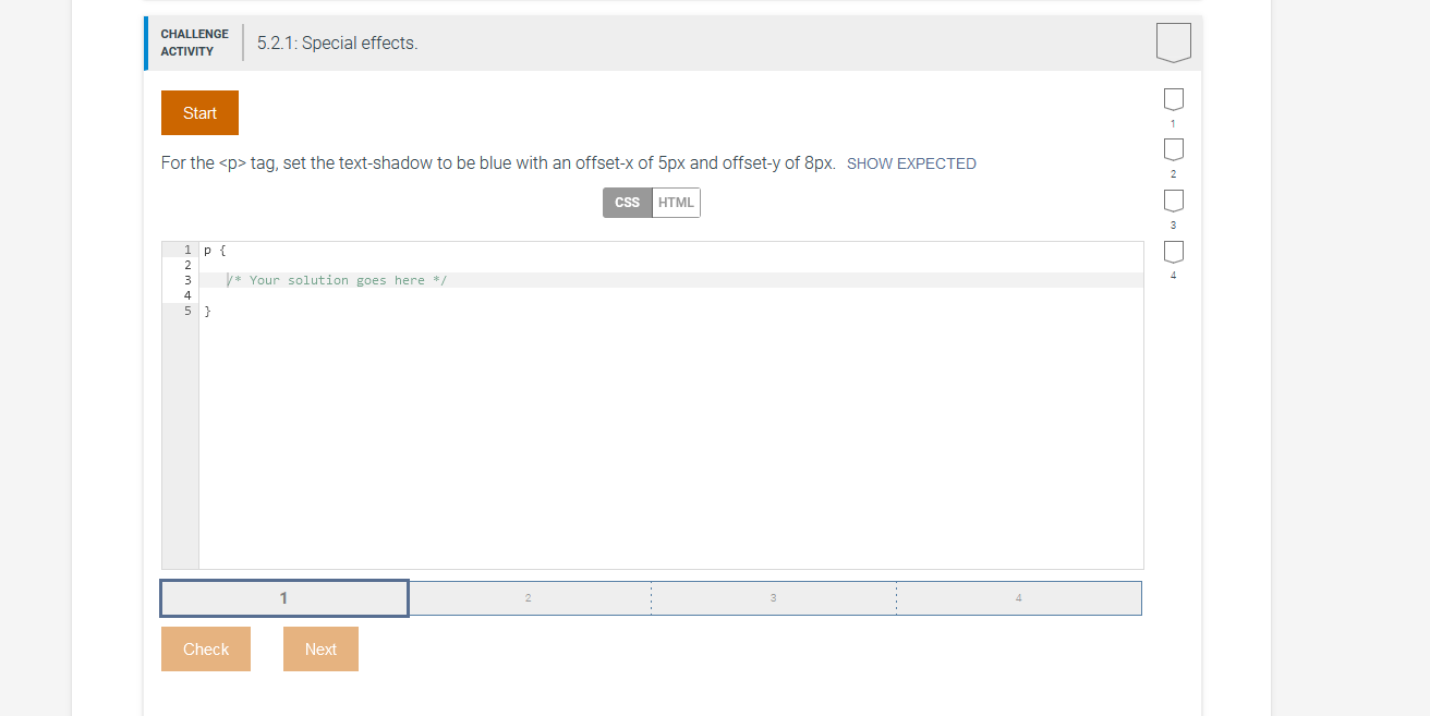 Solved CHALLENGE ACTIVITY 5.2.1: Special effects. Start For | Chegg.com