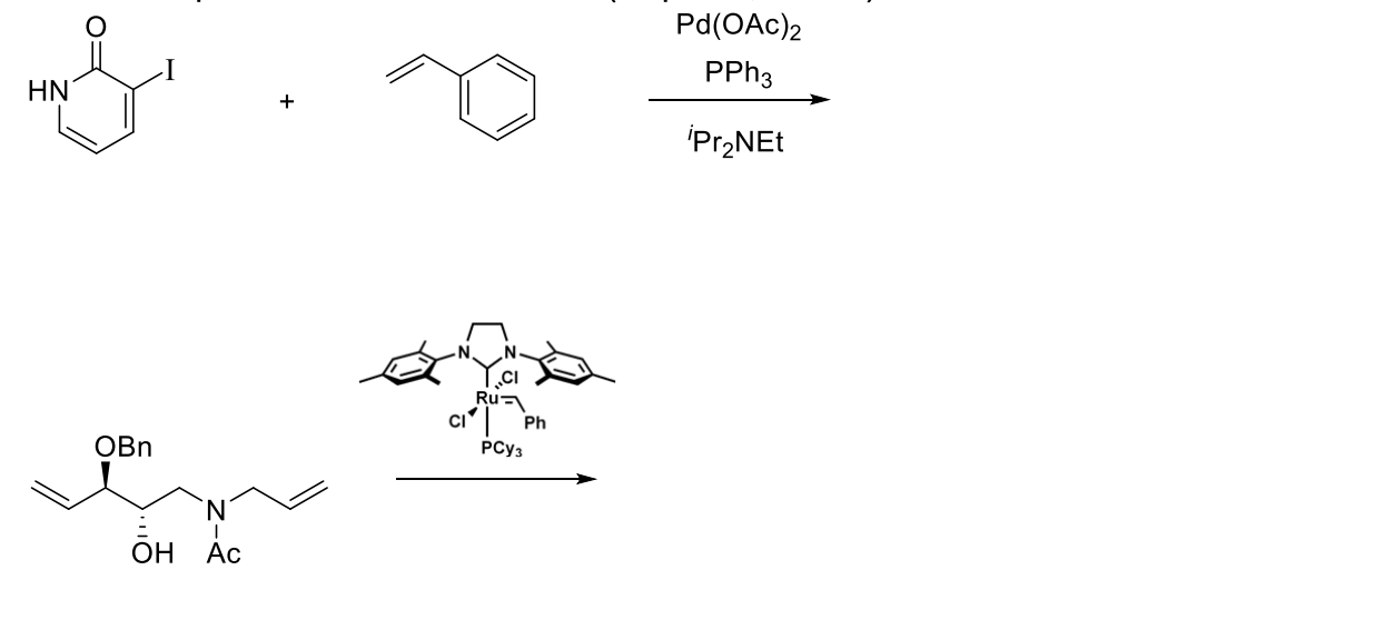 Solved Pd(OAC)2 PPh3 HN + Pr2NET Rua CI OBn Ph РСуз N OH Ac | Chegg.com