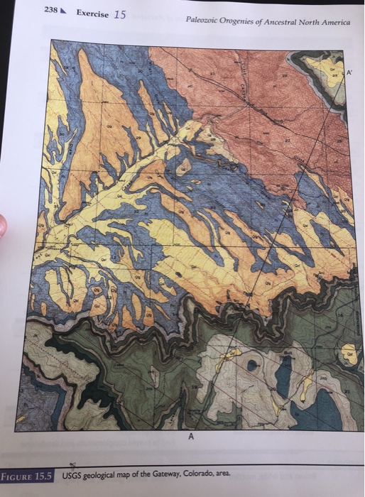 Solved 238 Exercise 15 Paleozoic Orogenies of Ancestral | Chegg.com