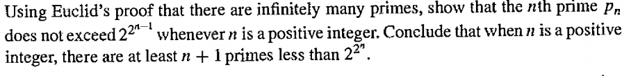 Solved Using Euclid's proof that there are infinitely many | Chegg.com