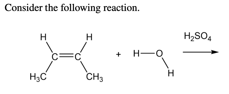 Solved Consider the following reaction. H2SO4 EĆ + H- 0 Học | Chegg.com