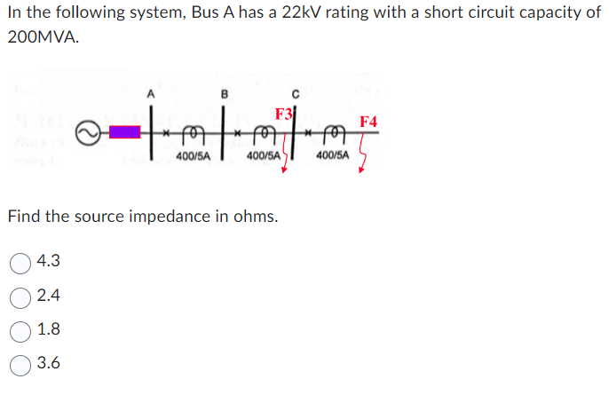 Solved In the following system, Bus A has a 22kV rating with | Chegg.com