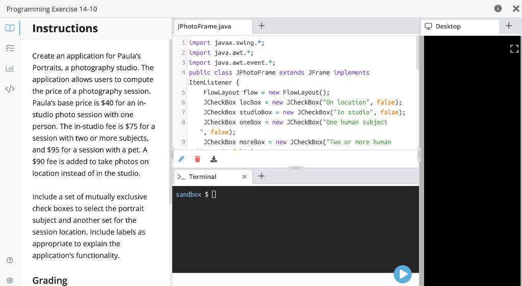 CODE GIVEN: import javax.swing.*; import | Chegg.com