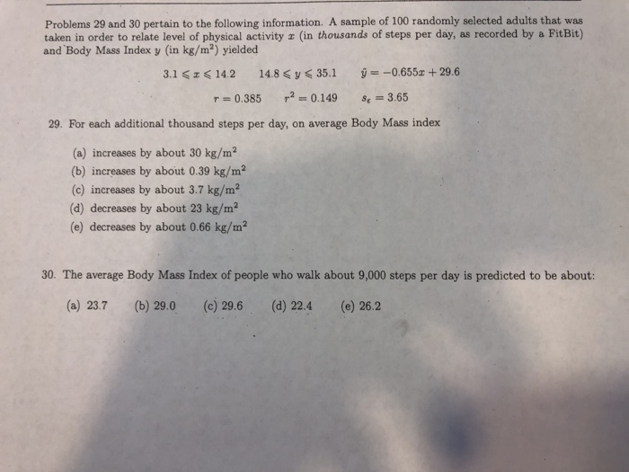 Solved Problems 29 and 30 pertain to the following | Chegg.com