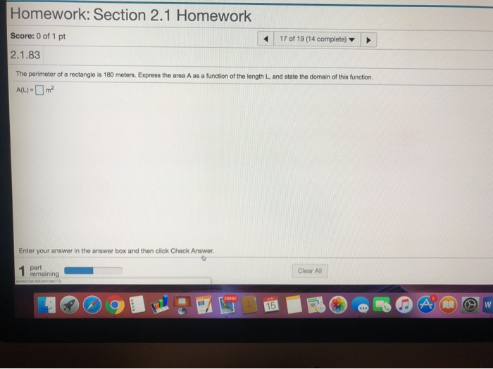Solved Homework: Section 2.1 Homework Score: 0 of 1 pt 17 of | Chegg.com Solved Homework: Section 2.1 Homework Score: 0 of 1 pt 17 of | Chegg.com