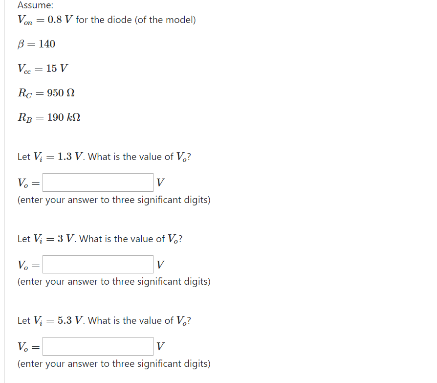 Solved HW8.5. BJT model The following circuit schematic is a | Chegg.com