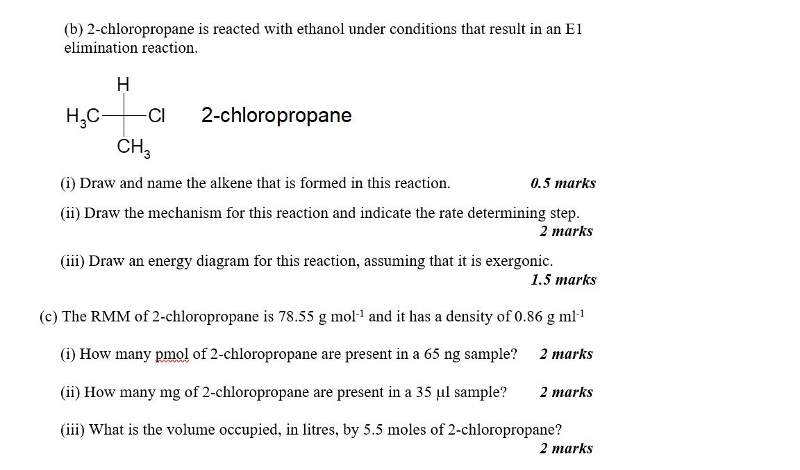 Solved 2. (a) The E2 reaction between methoxide and | Chegg.com