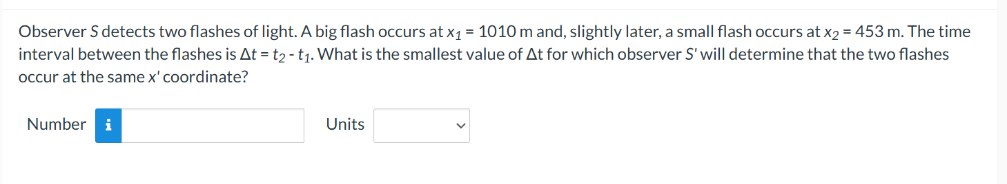 Solved Observer S ﻿detects two flashes of ﻿light. A big | Chegg.com