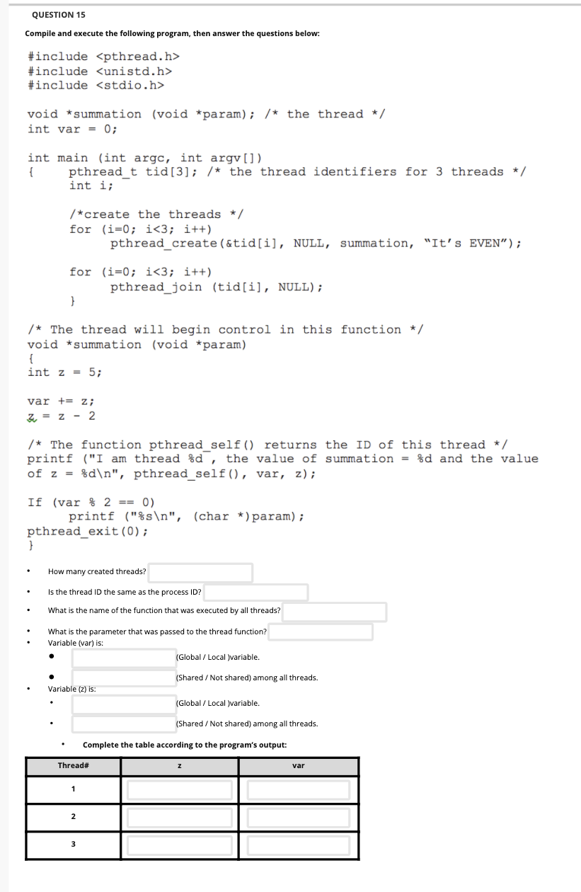 Solved QUESTION 15 Compile and execute the following | Chegg.com