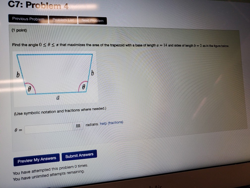 Solved C7 Problem 4 Previous Problem Problem List Next 8426
