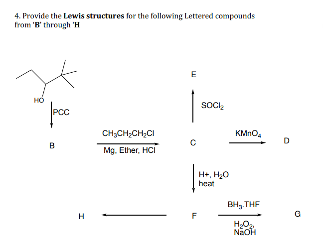 Solved 4. Provide the Lewis structures for the following | Chegg.com