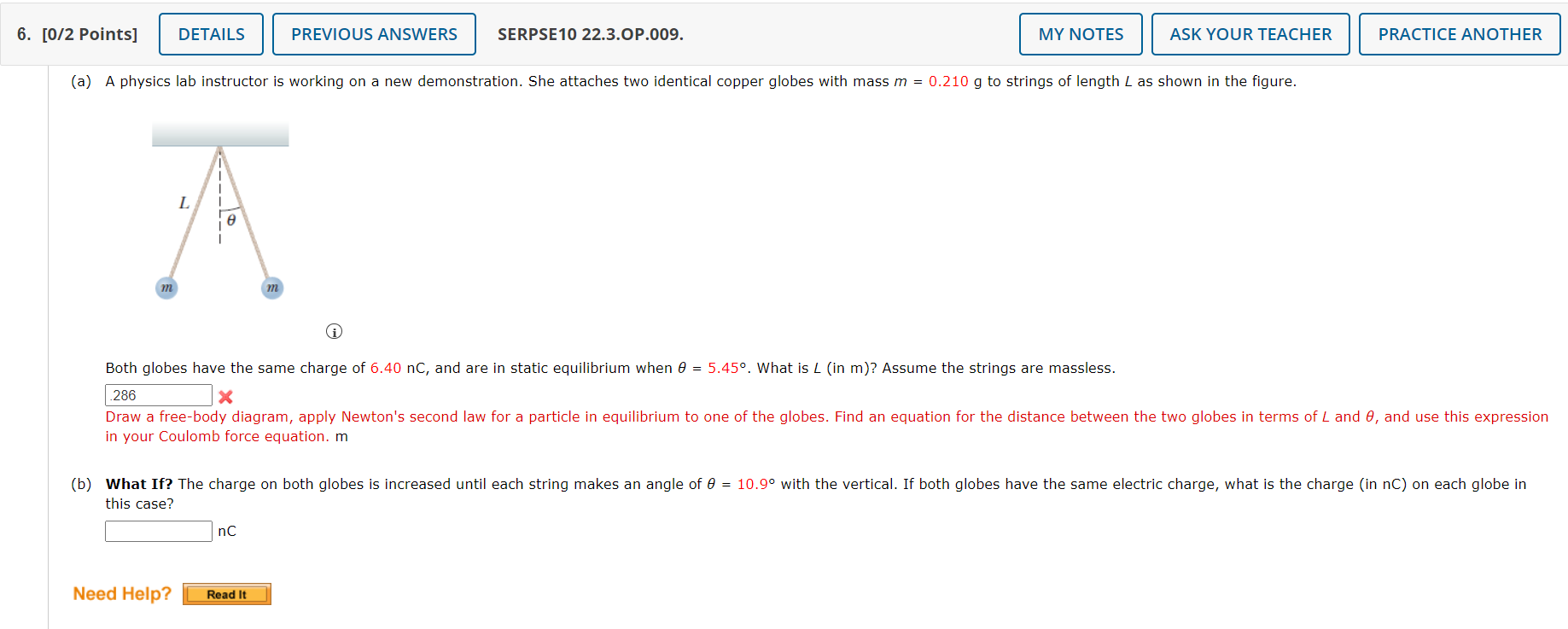 Solved (a) A physics lab instructor is working on a new | Chegg.com