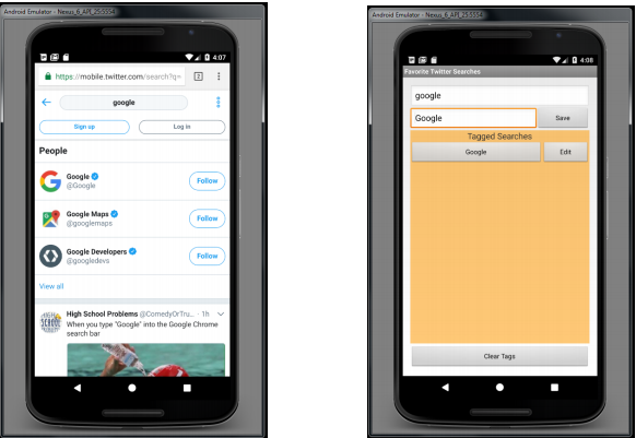 Develop A Favorite Twitter Searches App This App