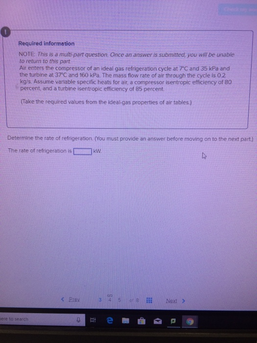 Solved Required information NOTE: This is a multi-part | Chegg.com