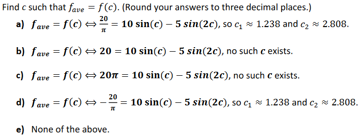 Solved Consider the given function and the given interval. | Chegg.com
