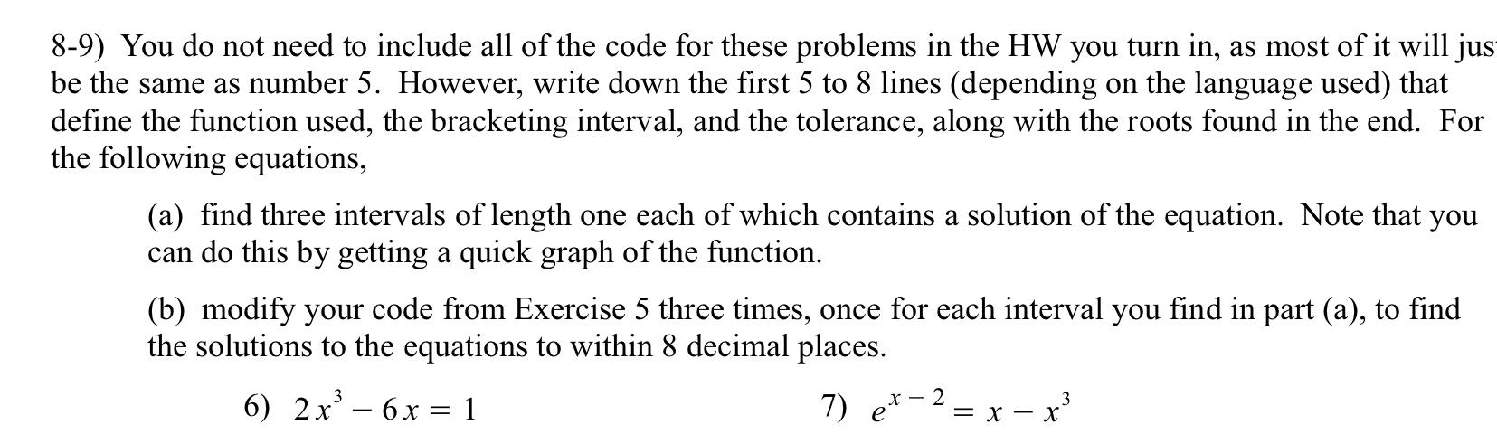 Solved DO IN C++ language only Numerical Algorithms and | Chegg.com