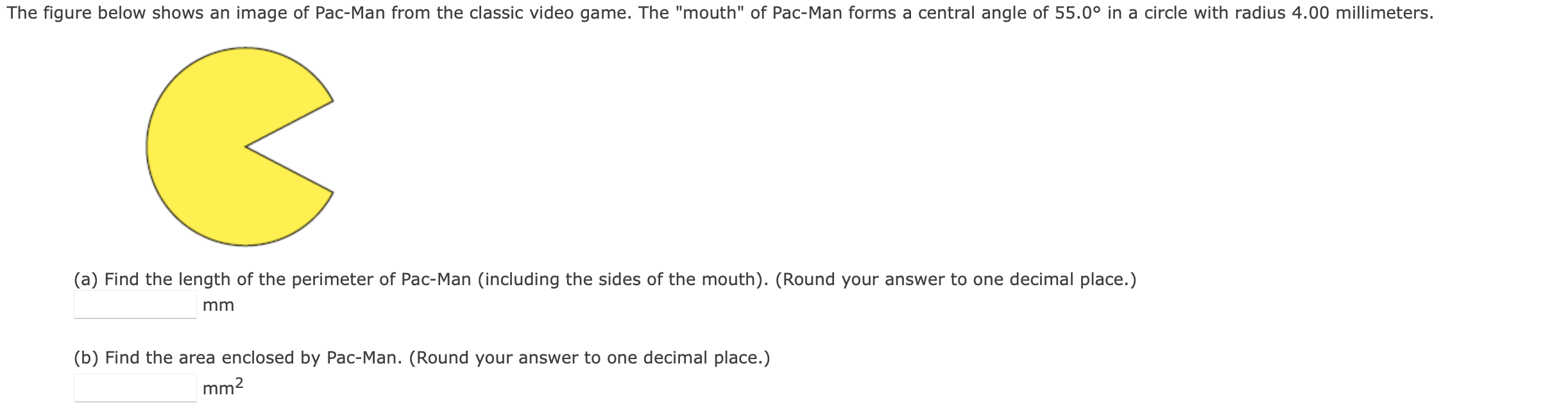 The figure below shows an image of Pac-Man from the | Chegg.com