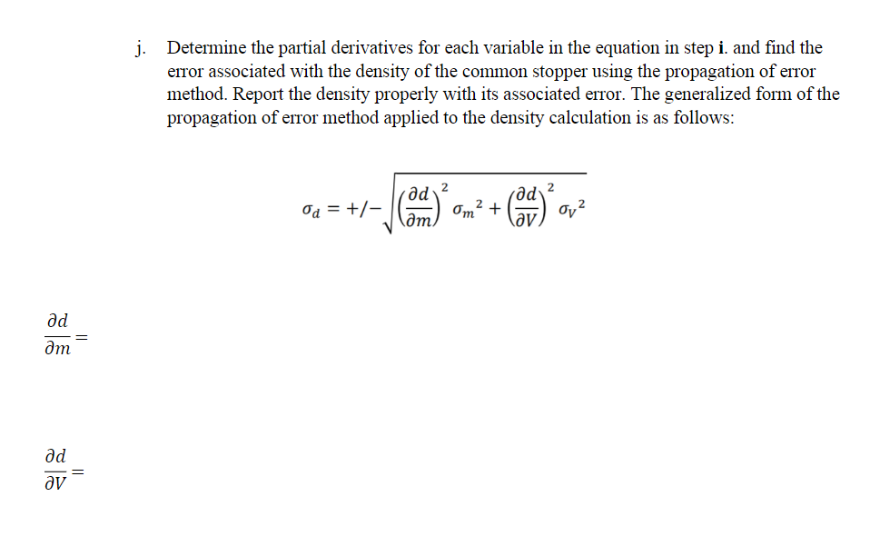 j. Determine the partial derivatives for each | Chegg.com