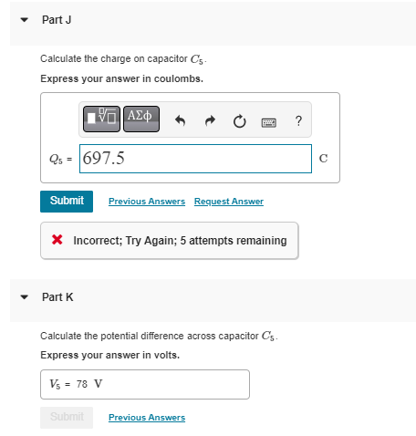 Solved In (Figure 1), C1=C5=9.0μF and C2=C3=C4=5.0μF. The | Chegg.com